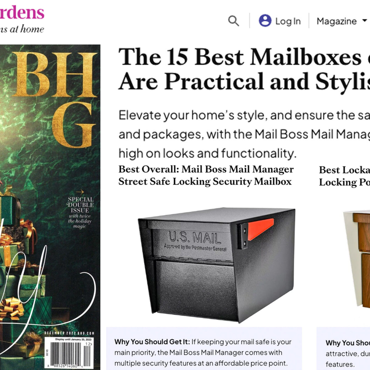 Better Homes & Gardens: "Mail Boss Mail Manager mailbox scores high on ...